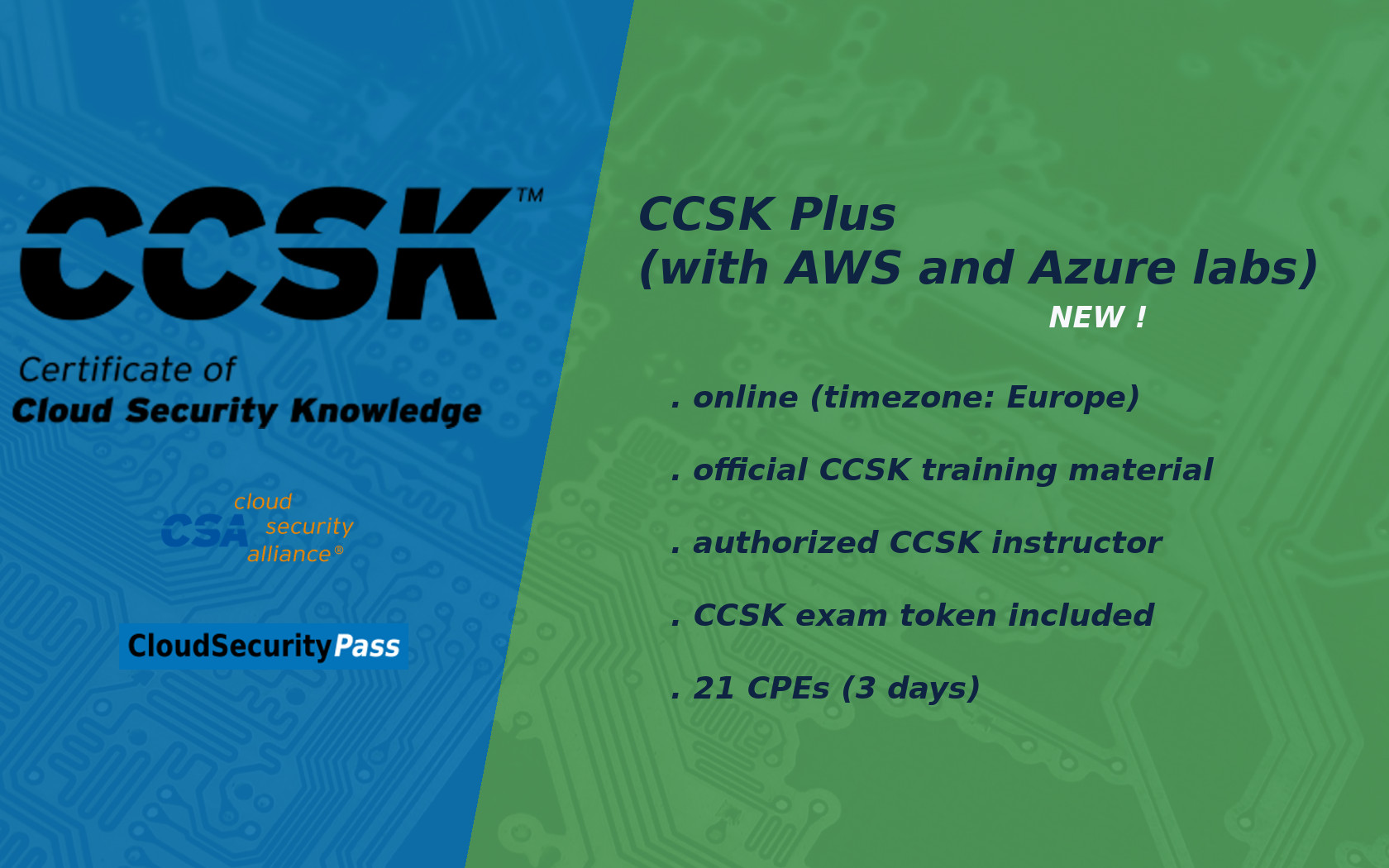 CCSK Labs now on AWS and Azure - Cloud Security Pass